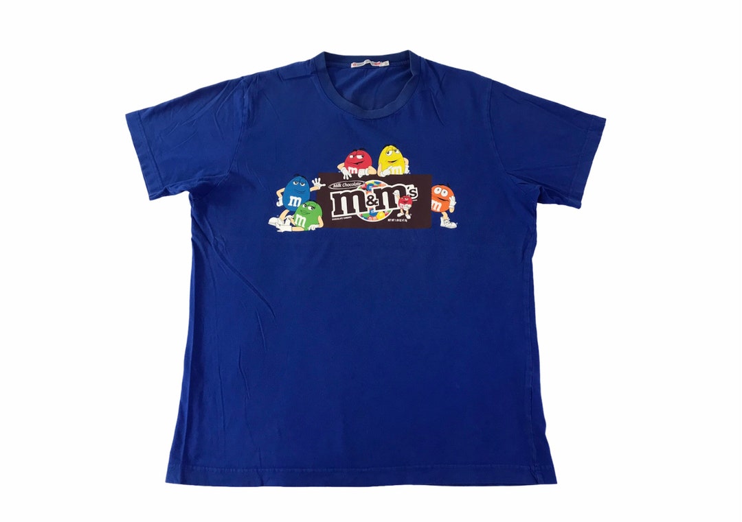 M&ms Chocolate Candies Multicolour Tee T-shirt Box Printed Inspired ...