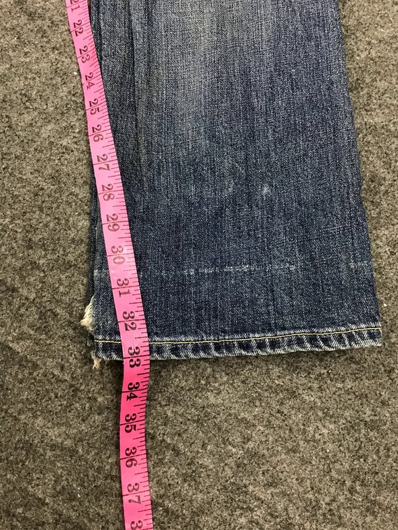 Vintage Style Uniqlo Red Line Selvedge Distressed Ind… - Gem