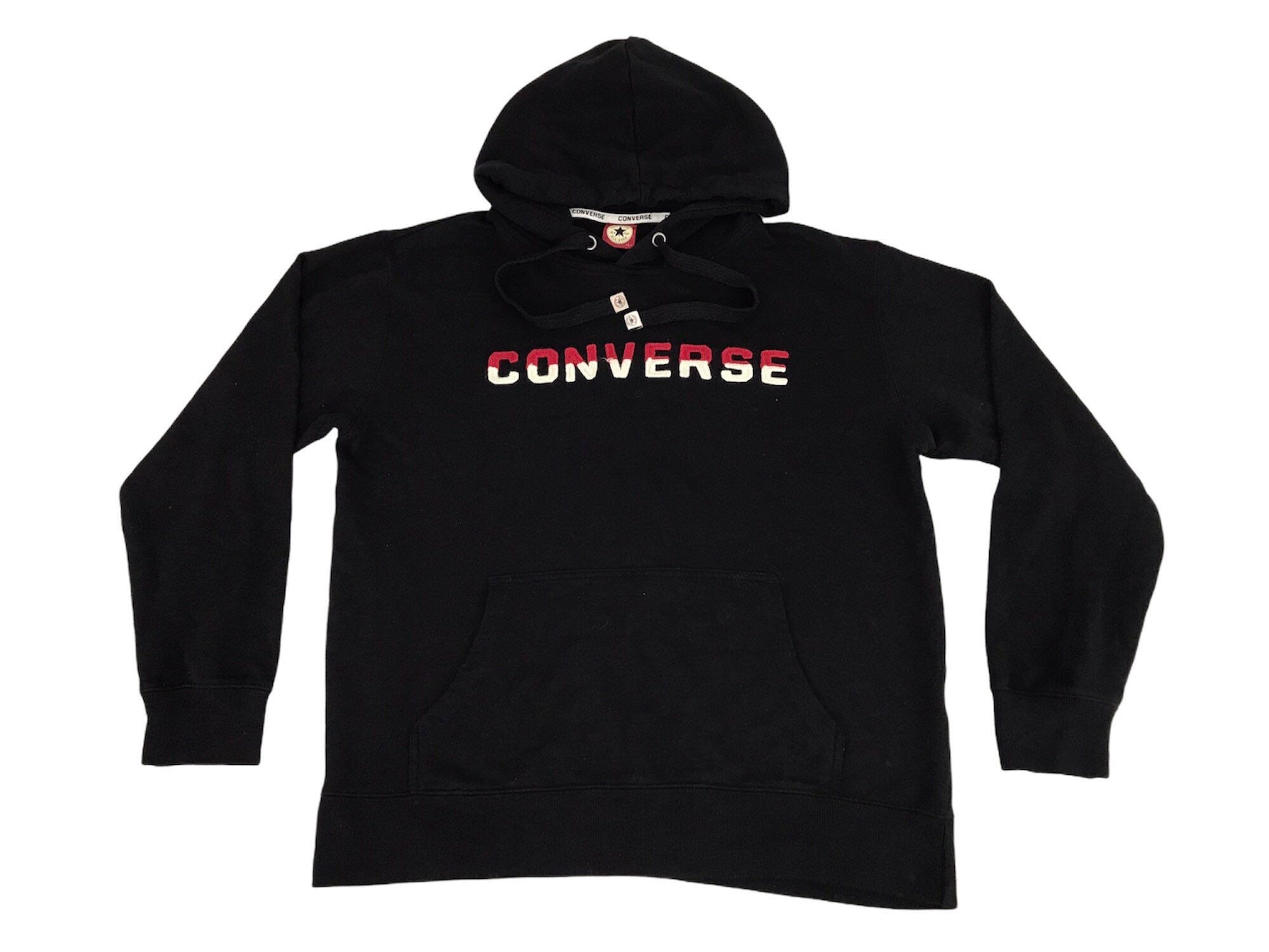 Converse spell out Logo Marke Hoodie Sweatshirt Pullover Streetwear ...