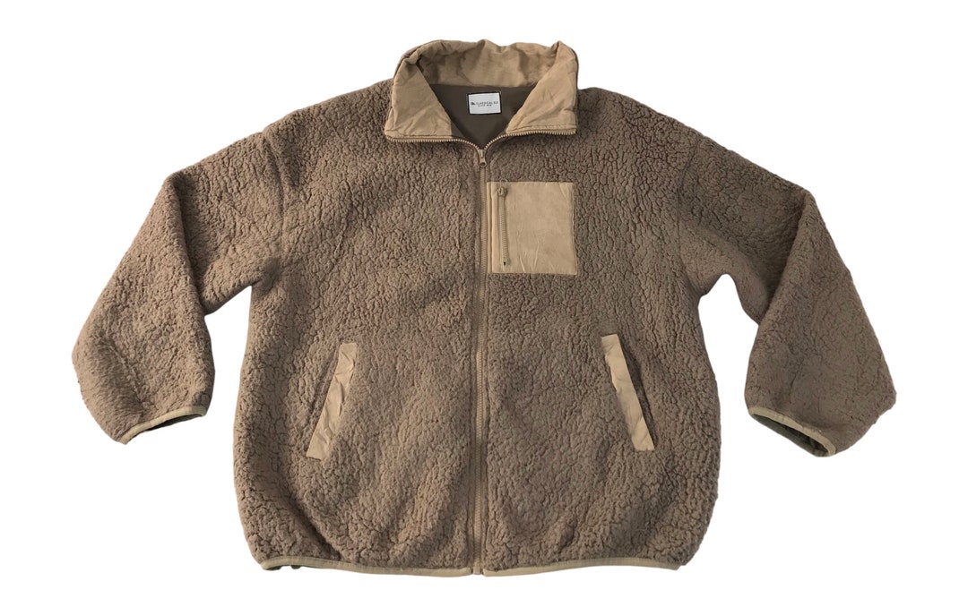 Vintage Japanese Brand Classical Elf Fleece Sherpa Zip up Jacket ...