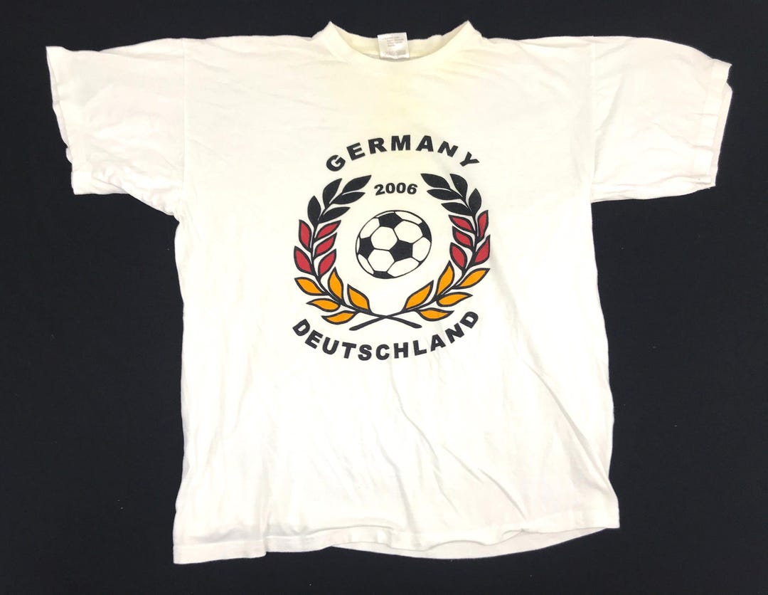 Vintage Germany Deutschland World Cup Football Team Promo Tee T-shirt ...