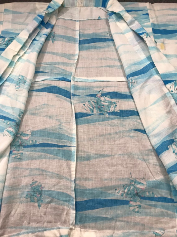 Vintage Japanese Traditional Noragi Kimono Haori Hant… - Gem