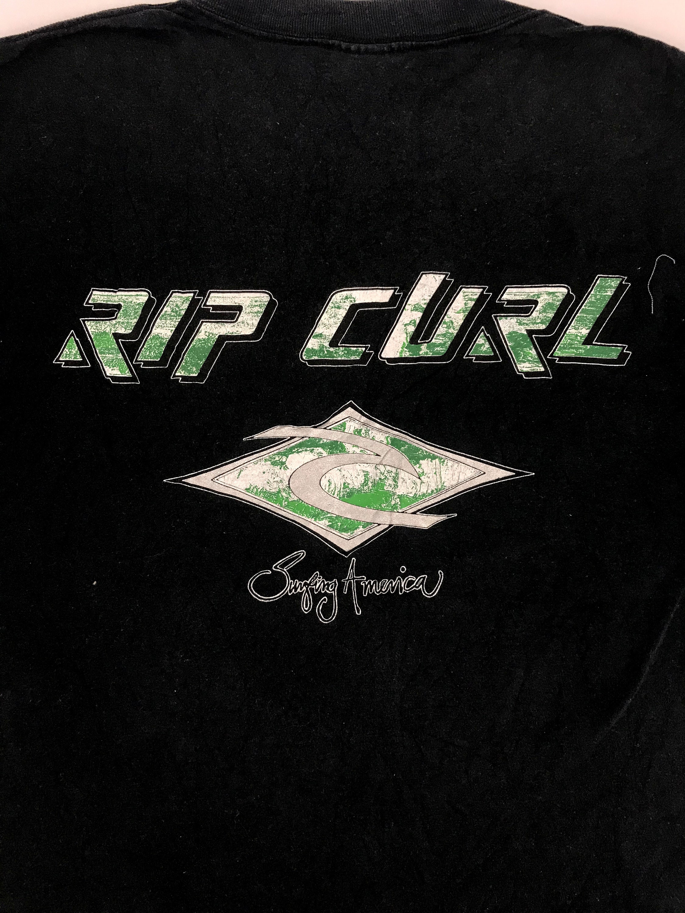 Vintage Rip Curl Tube Tested USA Surfing America Big Logo Tee - Etsy