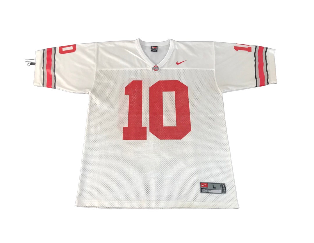 Nike Y2k NFL Ohio State American Football 10 Jerseys V Neck Tee Spell ...