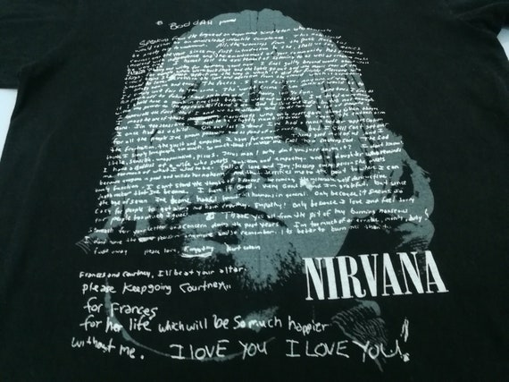 Rare Vintage 90s Kurt Cobain Boddah Letter Courtney L… - Gem