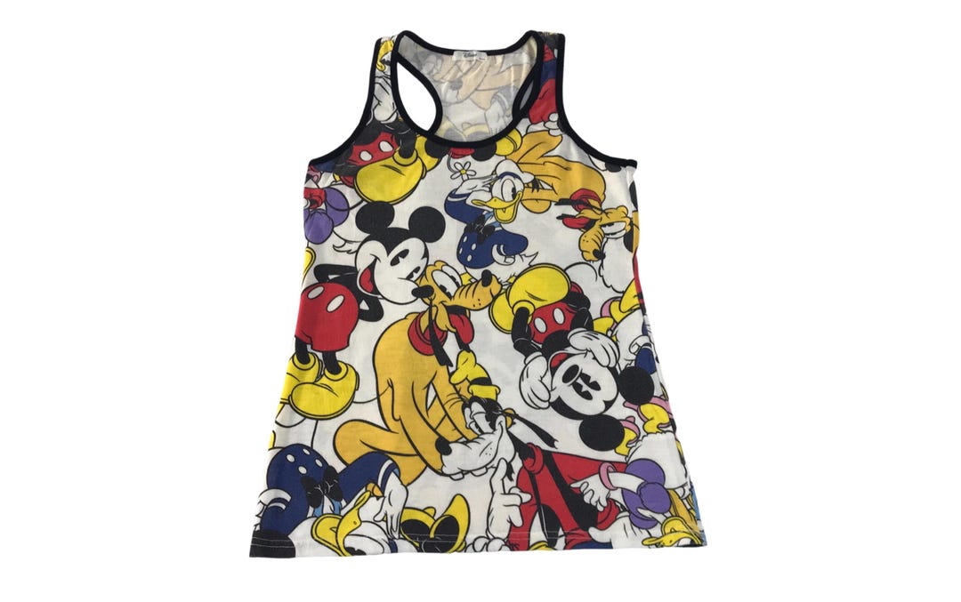 Vintage Disney Mickey Mouse Goofy Tank Top Sleeveless Printed Tee T ...