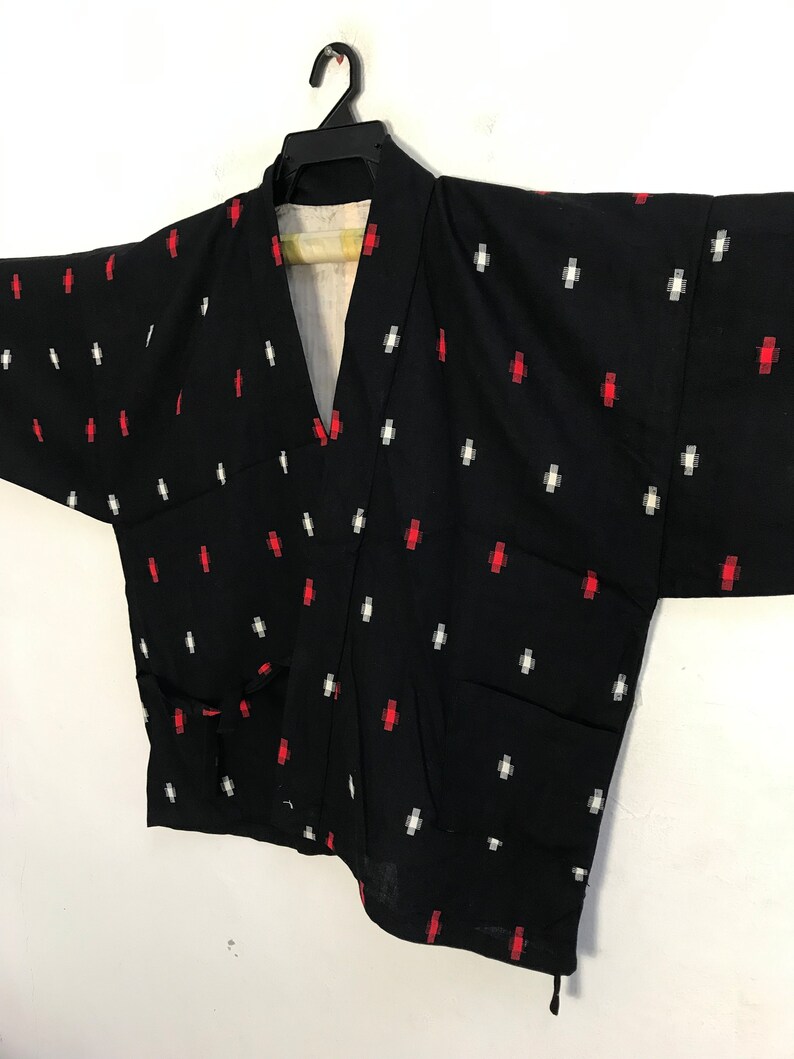 Vintage Haori Noragi Kimono Hanten Jinbei Japanese Traditional Cardigan ...