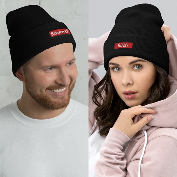Bastard and Bitch Couple Beanies / Matching Couple Gift / - Etsy