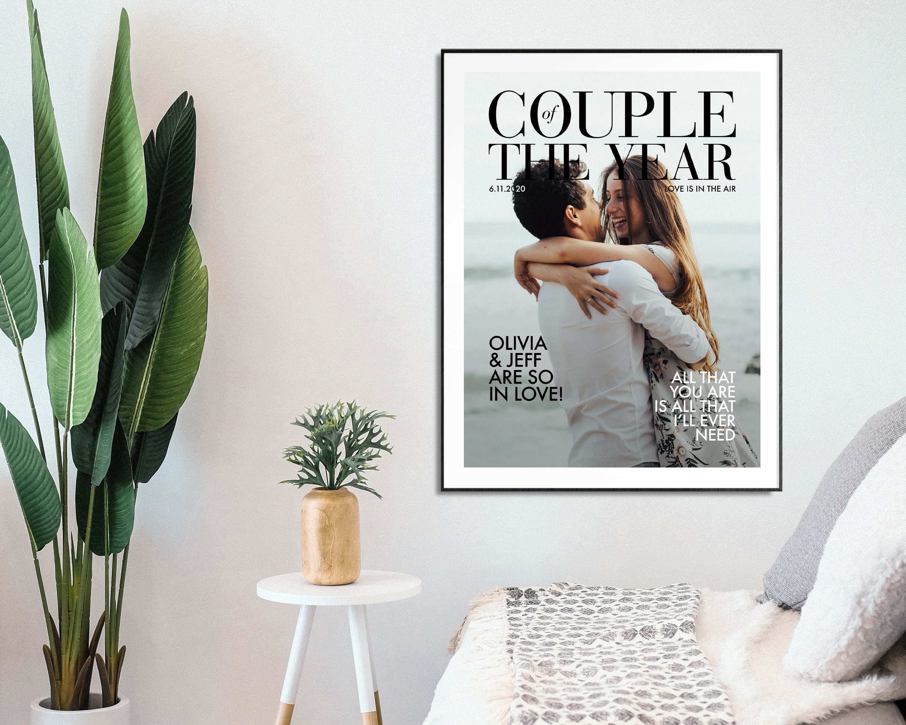Custom couple of the year magazine cover Custom magazine | Etsy