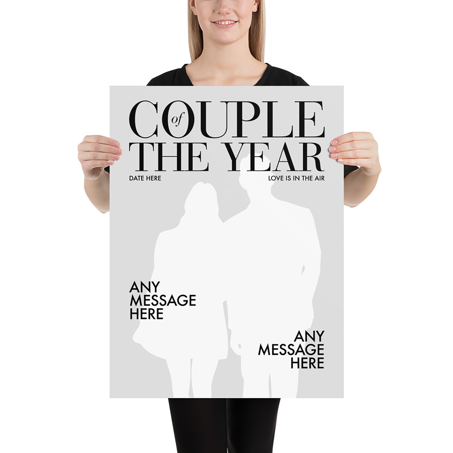 Custom Couple of the Year Magazine Cover Custom Magazine - Etsy