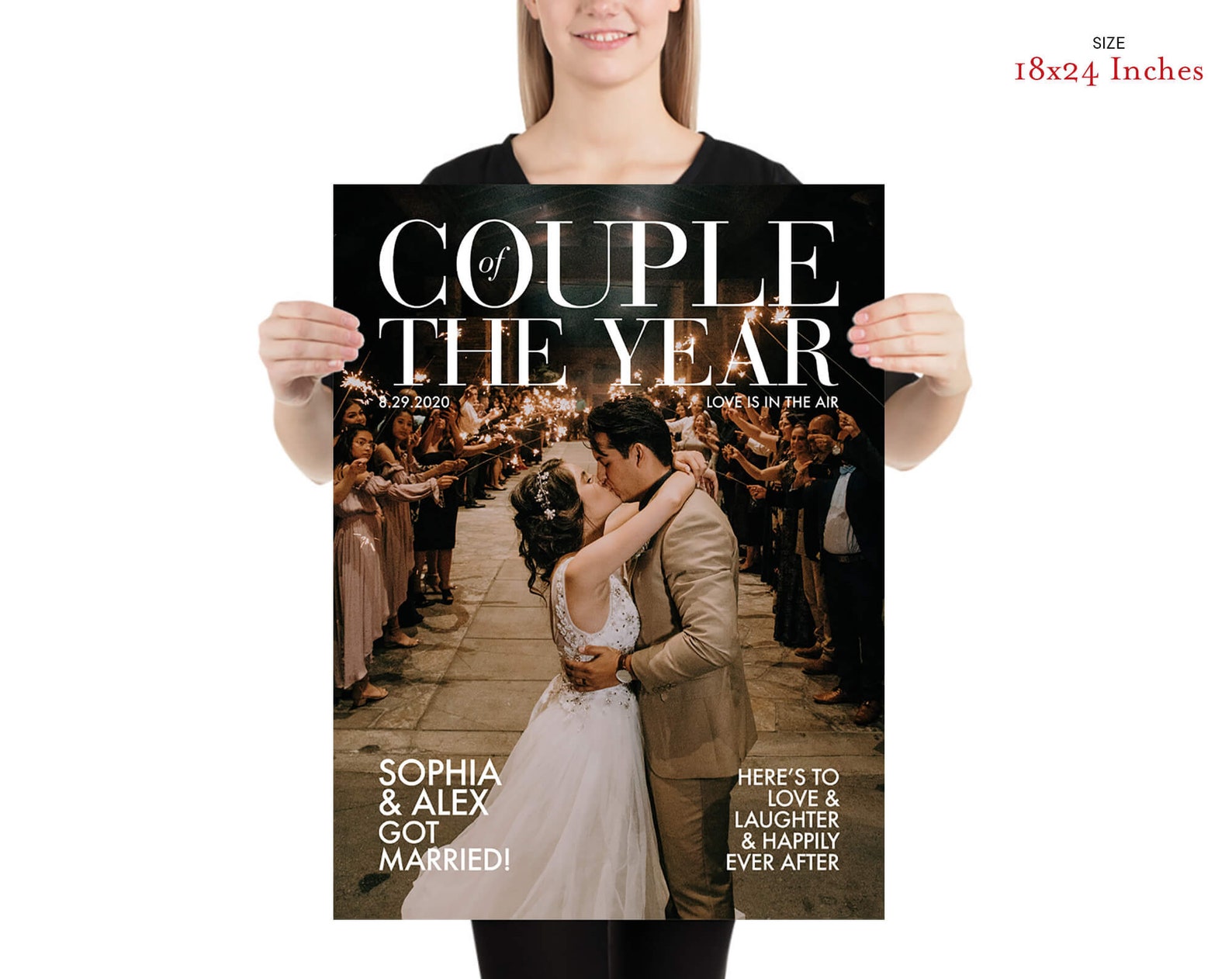 Custom Magazine Cover Gift / Couple of the Year Magazine Cover - Etsy