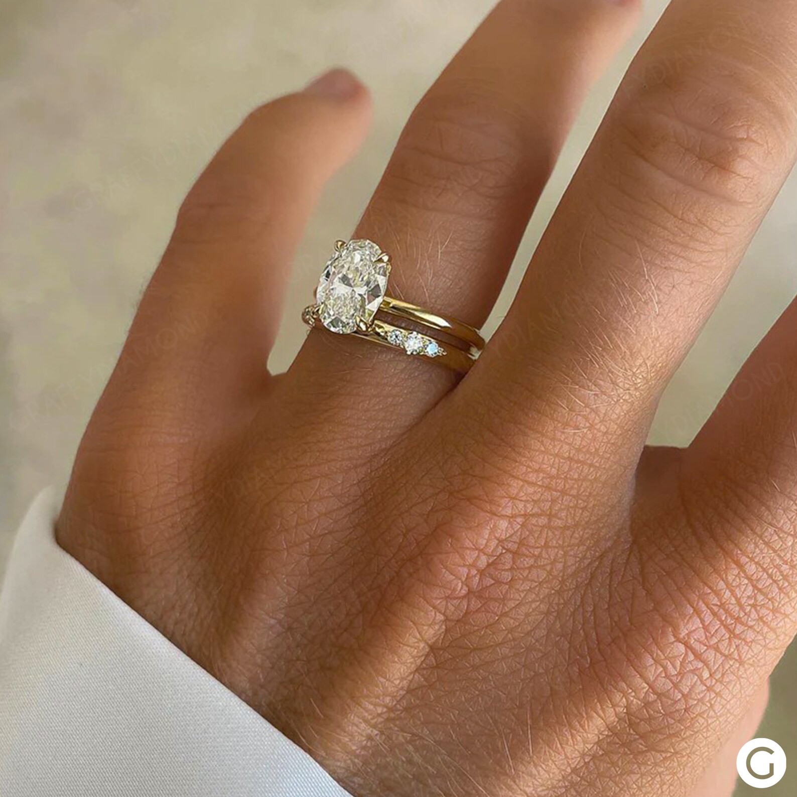 Flush Set Eternity Band Round Cut Colorless Diamond Wedding - Etsy