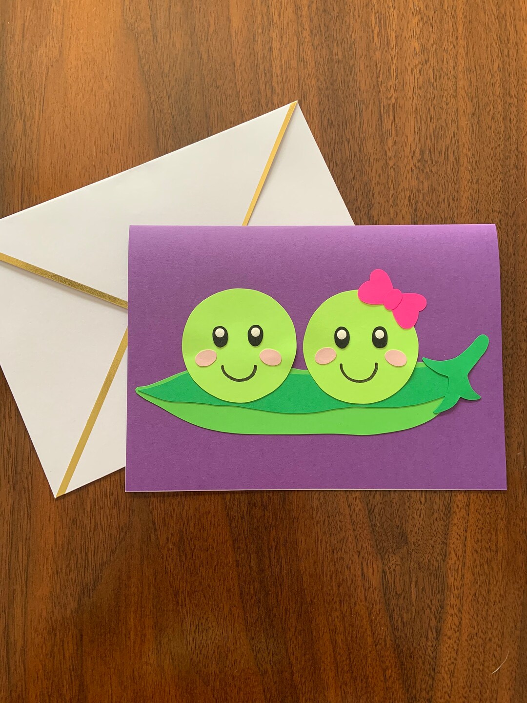 We're Two Peas in a Pod - Valentine's Day/love Card - Etsy UK