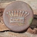 Old Button With a Crown, Livery Button, Vintage Button, Brass Button ...