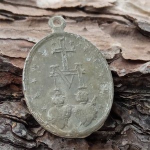 Original Medallion Maria , Vintage Catholic Medallion, Body Decoration ...