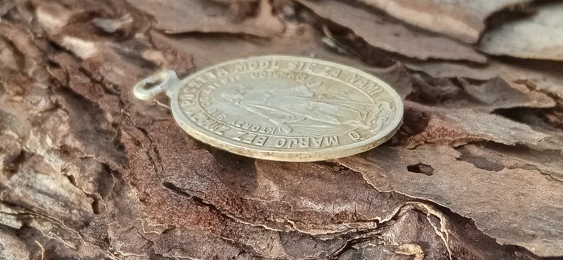 Ancient Medallion Maria , Vintage Catholic Medallion, Body Decoration ...