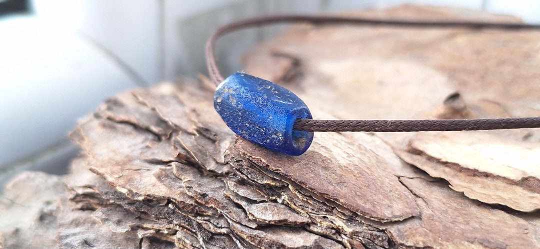 Ancient Roman Blue Glass Bead, Original Roman Ornament, Rare Roman ...