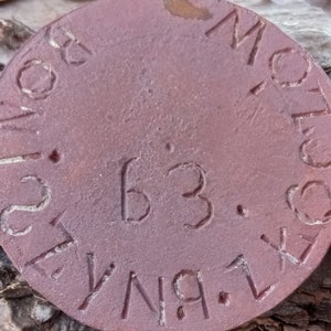 Old Ancient Tag for Cows, Vintage Cow Badge, Animal Tag Badge of the ...