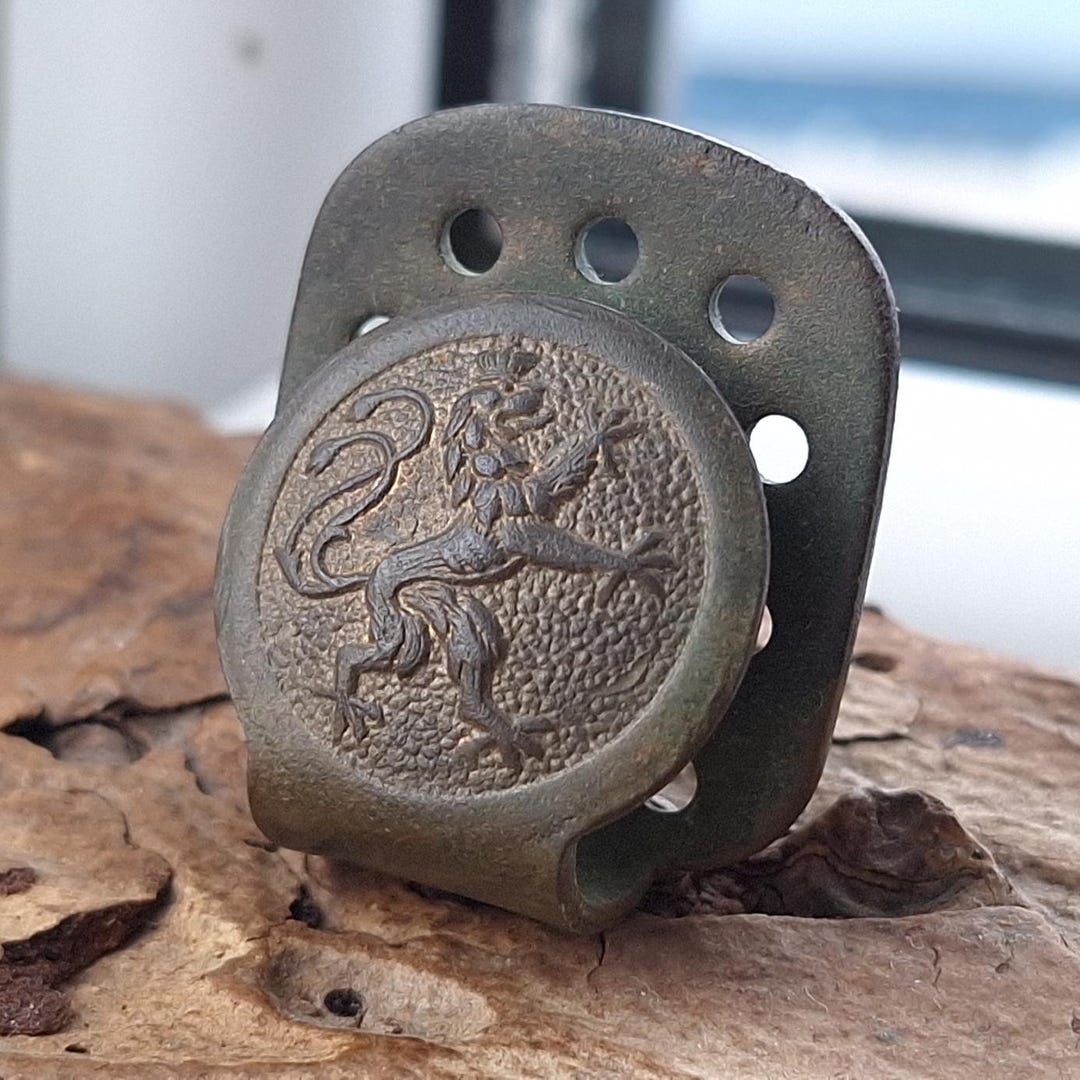 World War Artifact, Original Geman Army Belt Hook, Hook With Lion ...