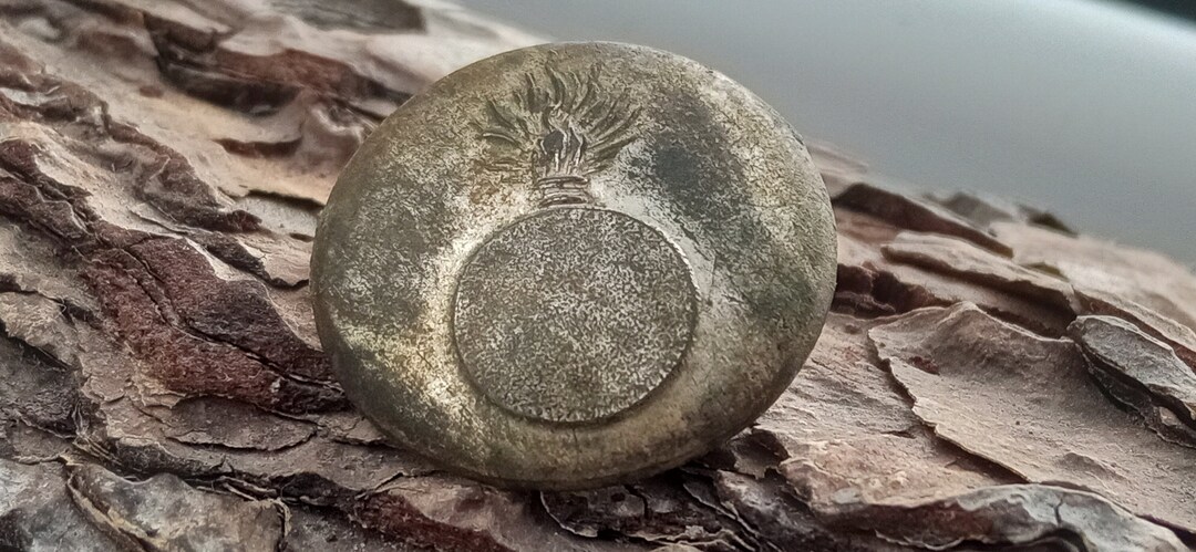 World War Artifact, Button Russia Empire Army, Grenader Button, Button ...