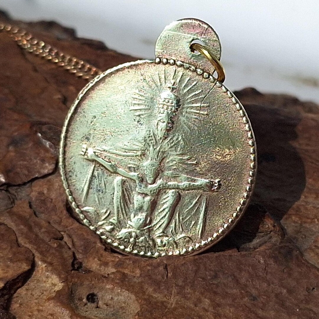 Rare Medallion of St. Mary, Ancient Religious Artifact, Vintage ...