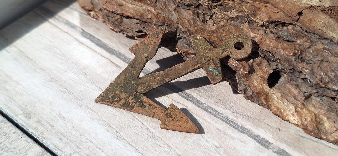An Interesting Example of Trench Art, Handmade Brass Anchor From the ...