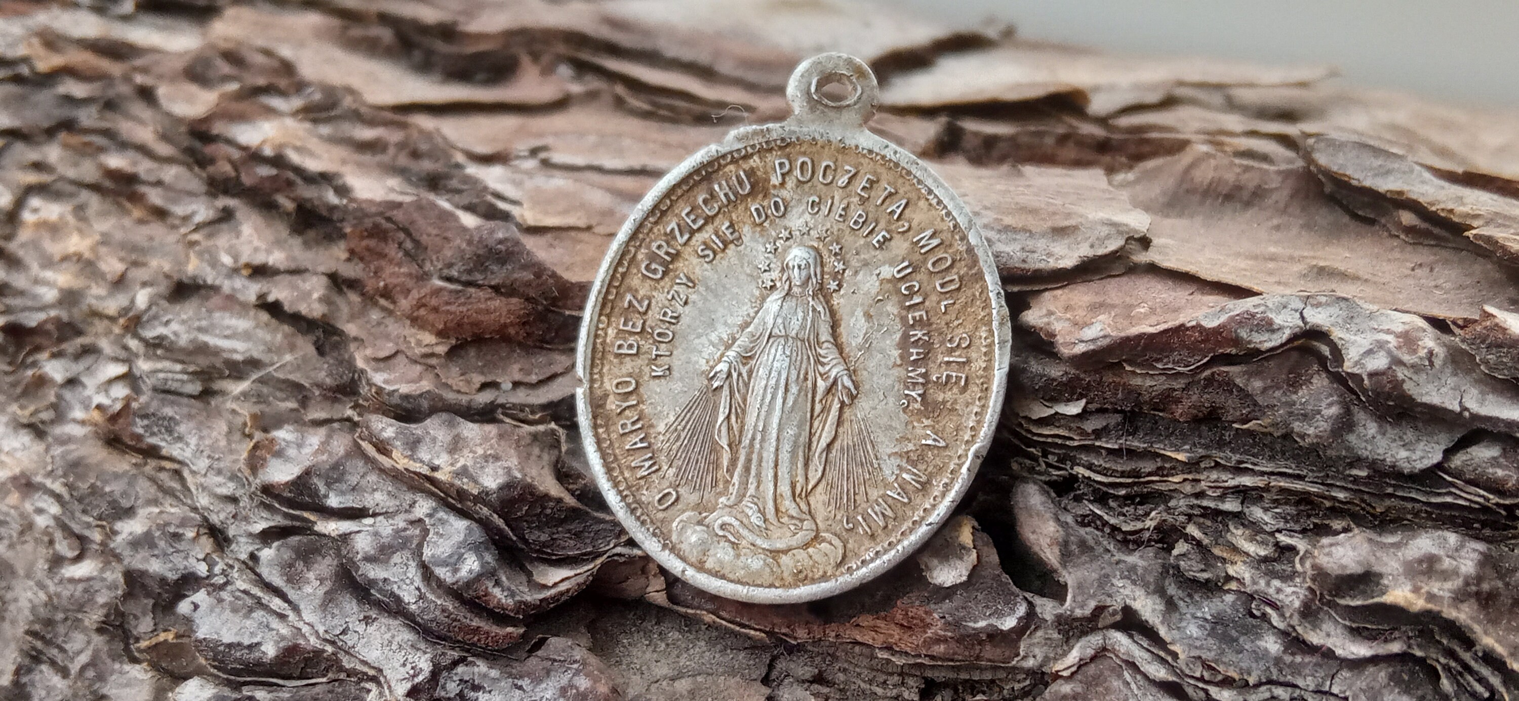 Ancient Medallion Maria Vintage Catholic Medallion Body - Etsy