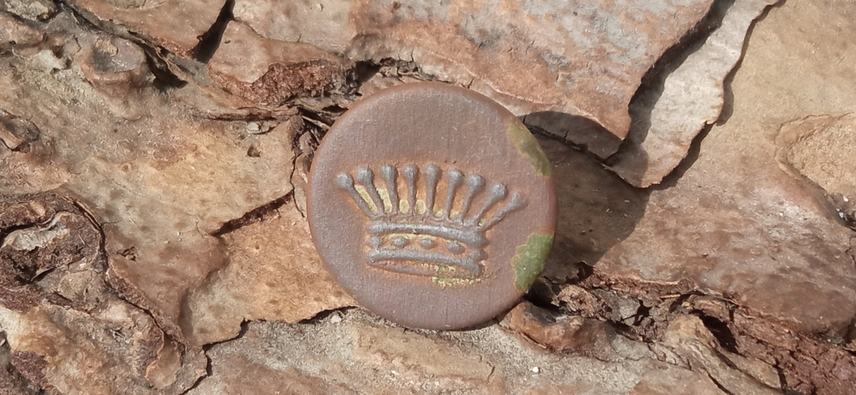 Old Button With a Crown Livery Button Vintage Button Brass - Etsy