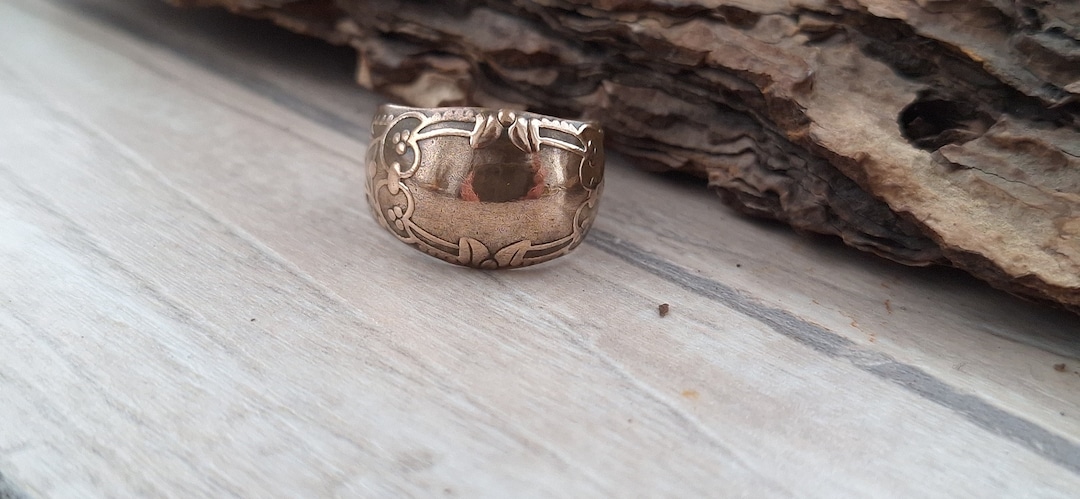 Vintage Soviet Copper Ring With Ornaments - Etsy