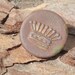 Old Button With a Crown, Livery Button, Vintage Button, Brass Button ...