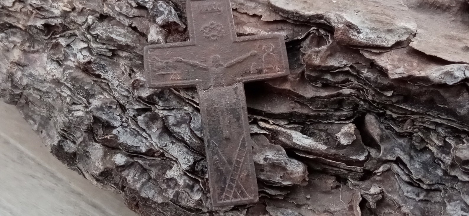 Ancient Cross 19th Century Vintage Brass Cross Old | Etsy