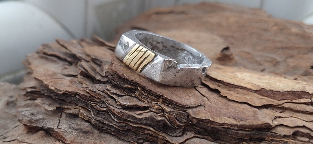 WWI Soldiers Ring, Trench Rings With Brass Inserts, Rare Soldier ...