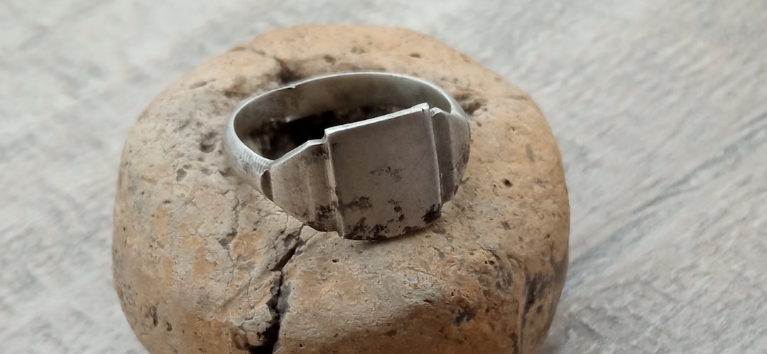 Vintage Antique Silver Ring, Handmade, Small Size, Metal Detector Find ...