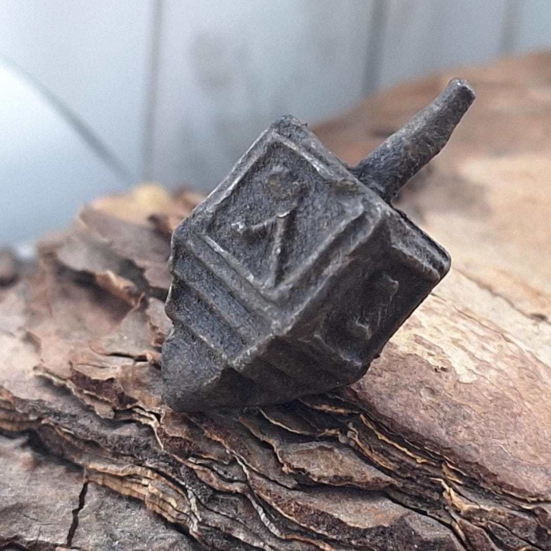 Original Large Jewish Dreidel, Pre-war Europe, Jewish Ancient Game ...