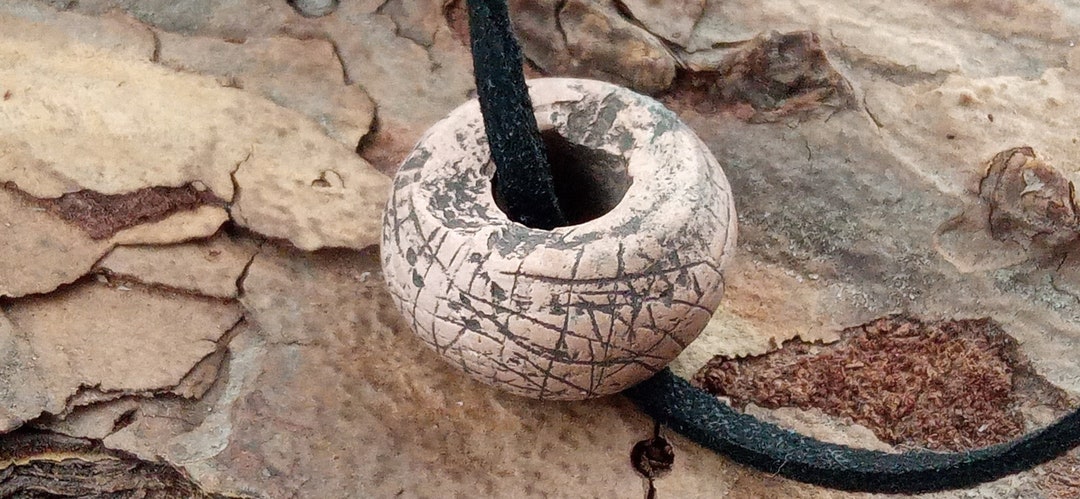 Ancient Bead With Ornaments of Vikings, Original Spinning Wheel of ...