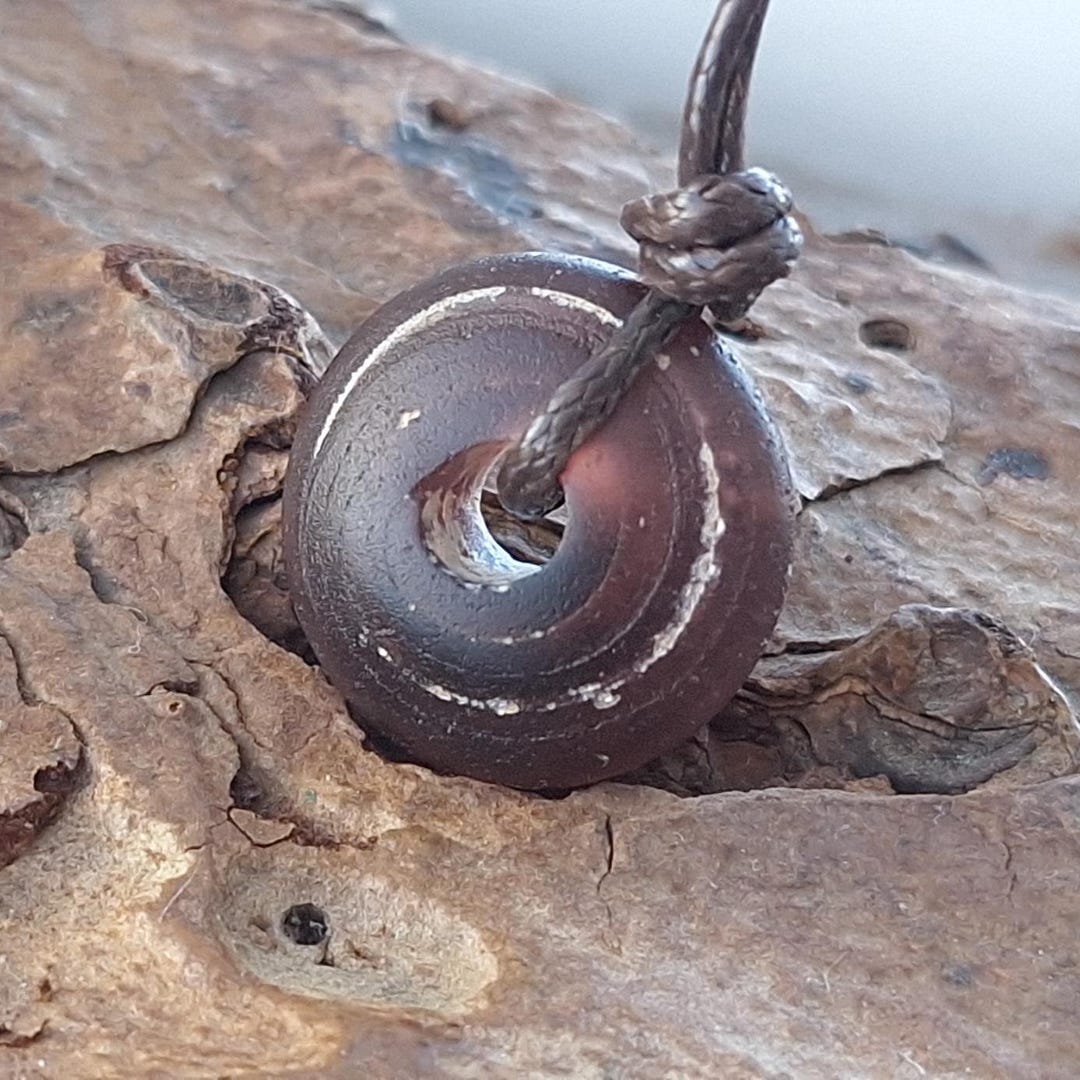 Ancient Roman Spiral Brown Glass Bead, Ancient Spinning Wheel, Roman ...