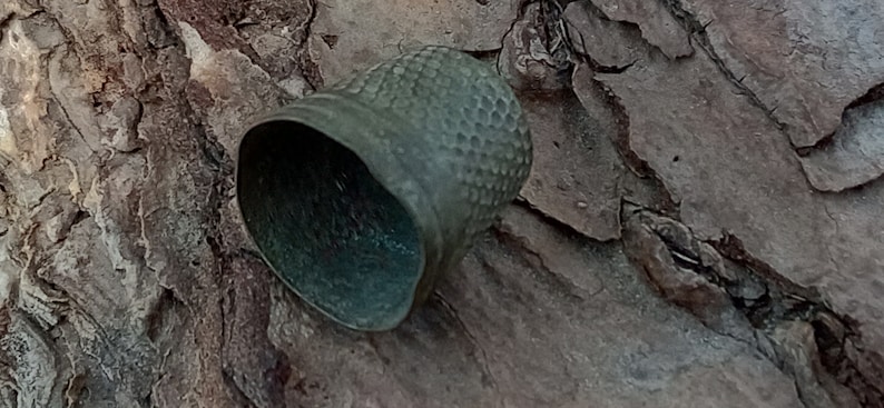 Vintage Thimble. Ancient Brass Thimble. the Original Old - Etsy
