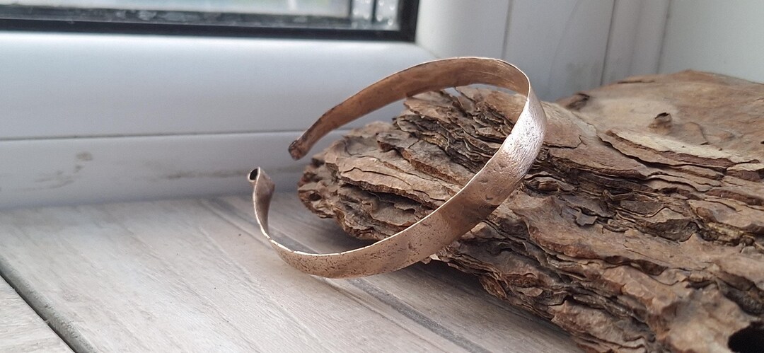 Original Copper Bracelet on the Arm of the Viking Era, Rare Wedding ...