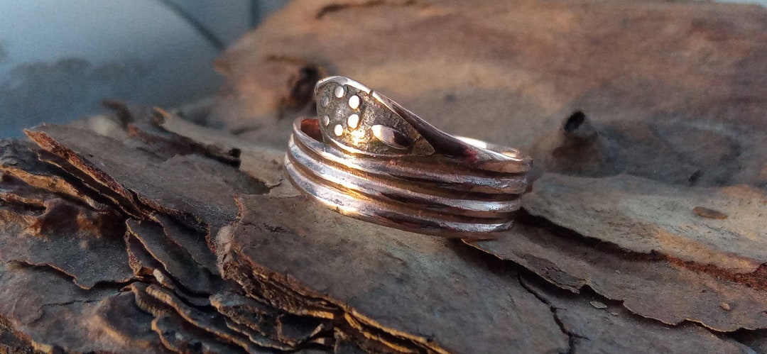 Ancient Copper Ring Snake, Vintage Ring 17-18 Century, Beautiful ...