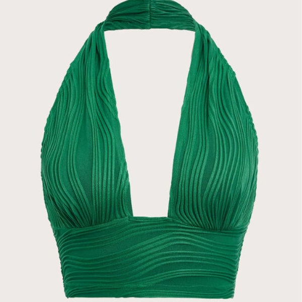 Cropped Halter Top - Etsy