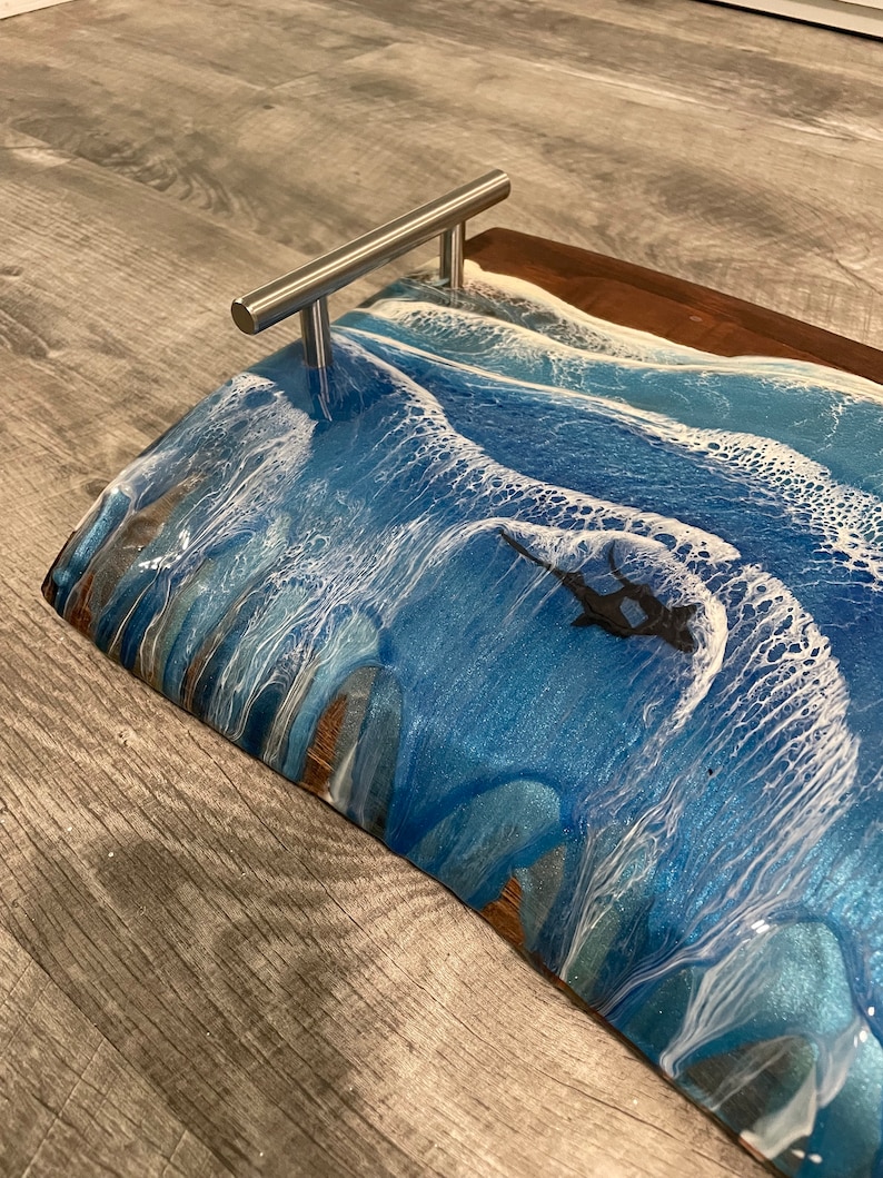 Extra Large Ocean Waves Serving Tray - Etsy