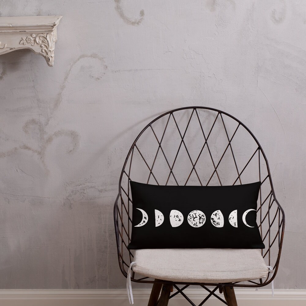 Moon Phases Premium Pillow Moons Newage Cozy Decor - Etsy Ireland