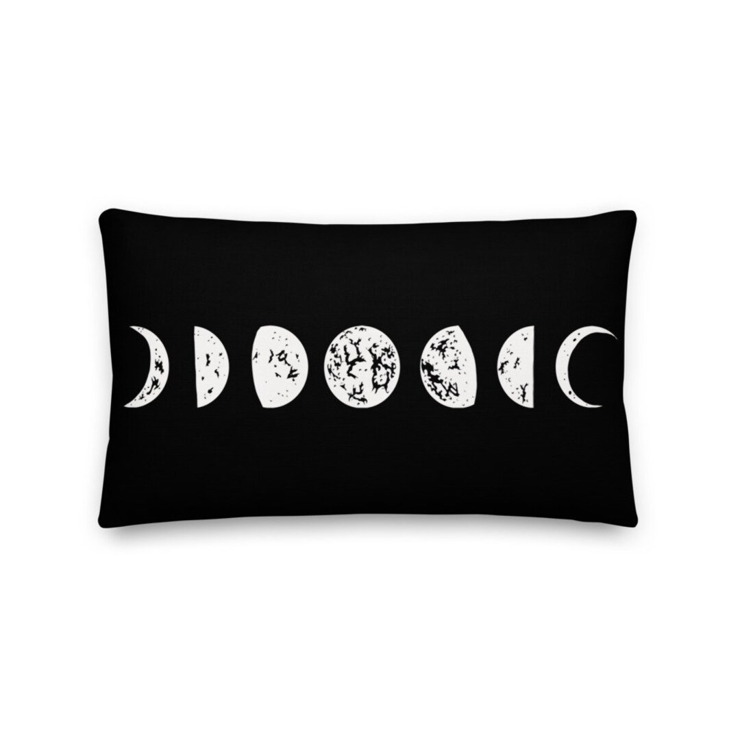 Moon Phases Premium Pillow Moons Newage Cozy Decor - Etsy Ireland