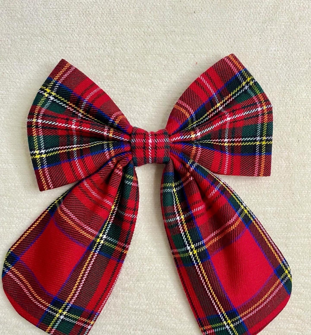 Royal Stewart Tartan Dog/cat Sailor Bow, Sailor Bow, Scottish Tartan ...