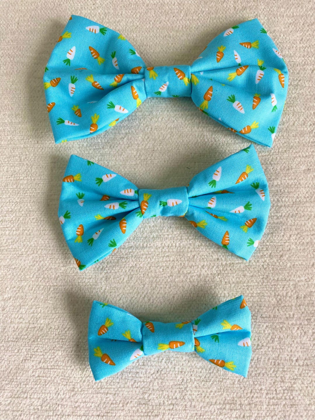 Easter Dog/cat Bow Tie, Carrots Bow Tie, Spring Bow Tie, Blue Easter ...