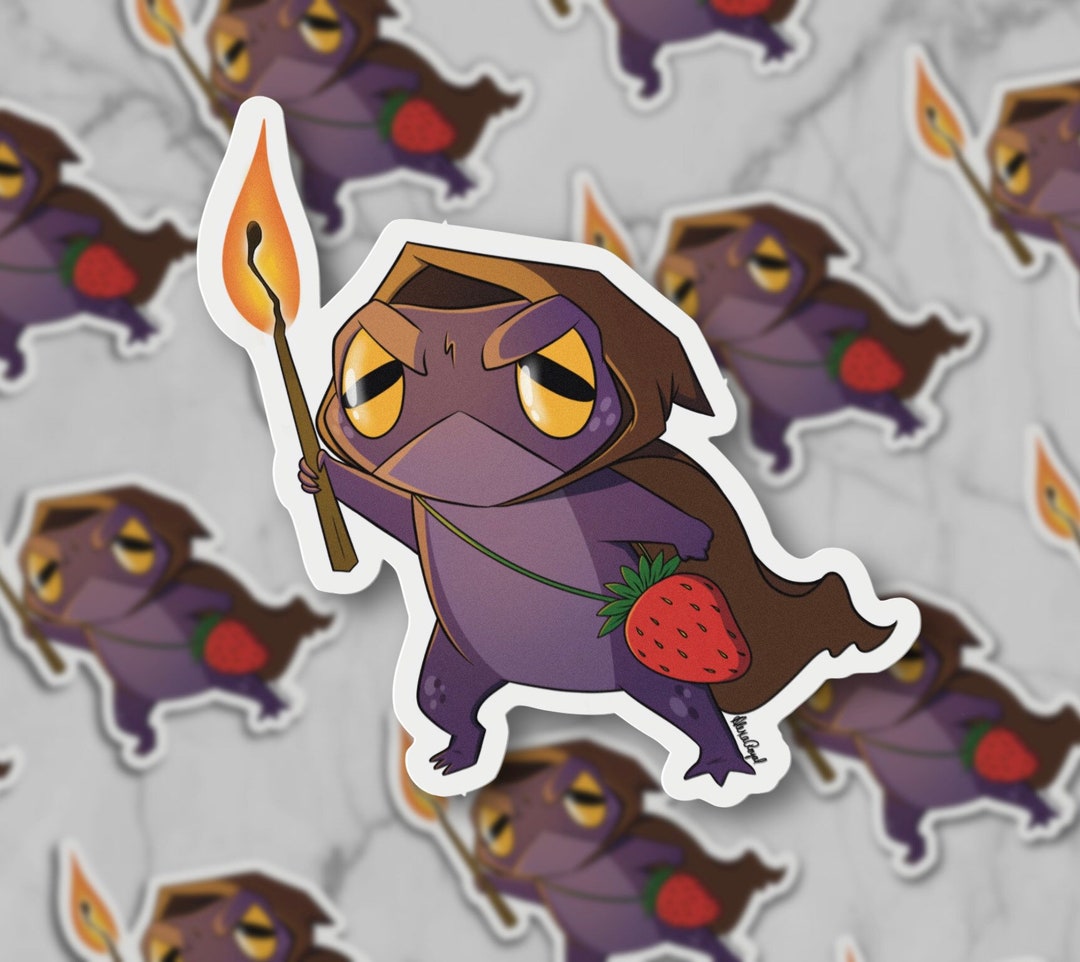 Frog Sticker Cute Frog Sticker Strawberry Frog Sticker - Etsy