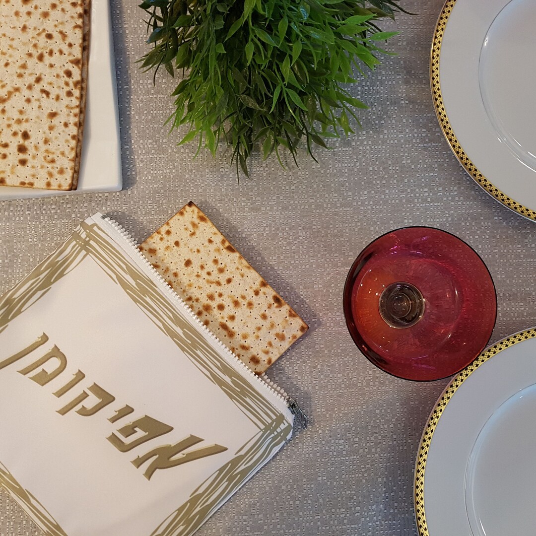 Elegant Passover Afikoman Bag – Modern Afikoman Bag – Unique Judaica ...