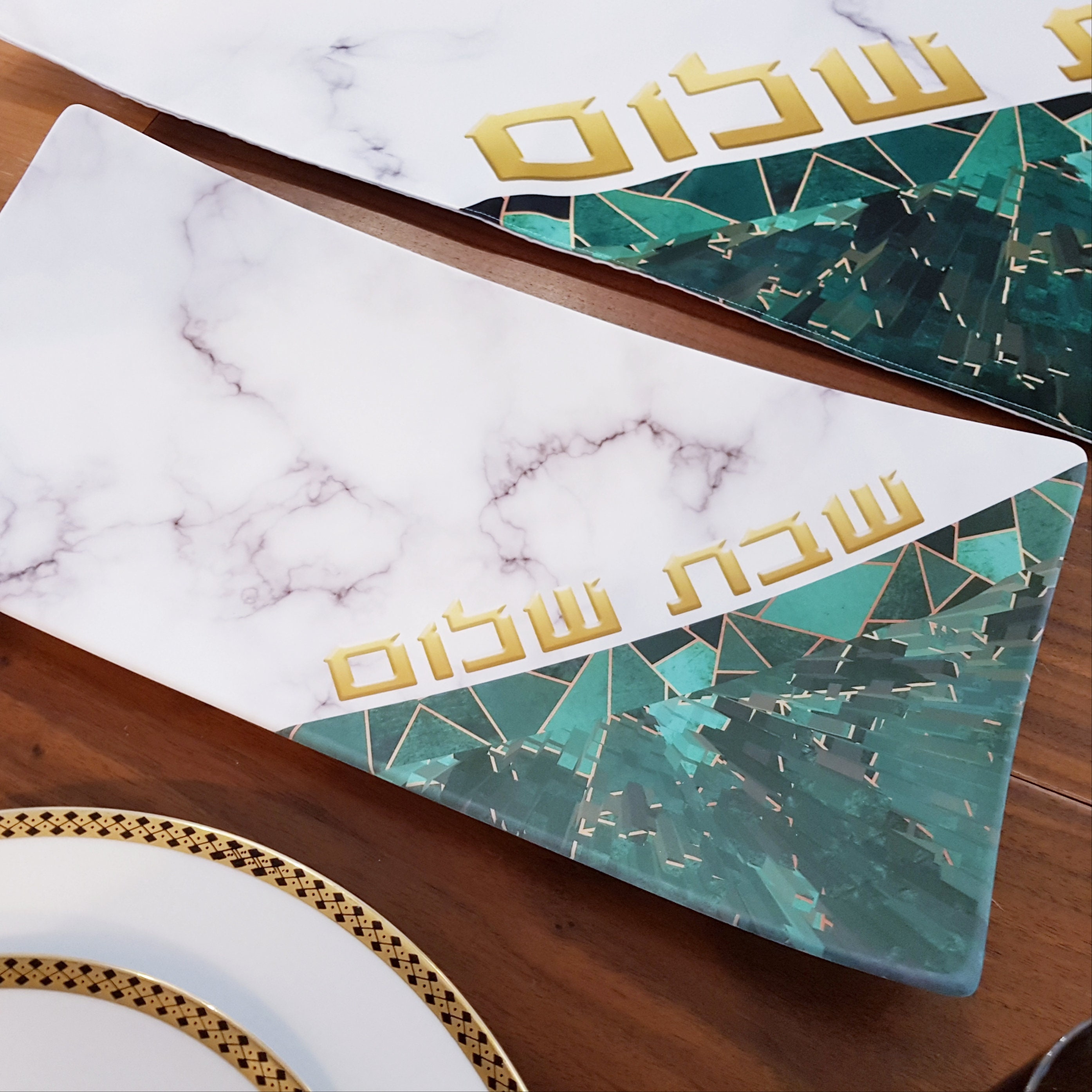 Marble & Jade Tray – Serving Dish – Serving Tray – Contemporary ...