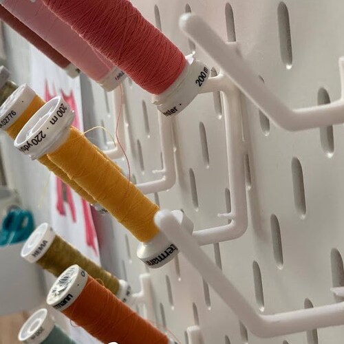 Spool Rack Thread Holder Sewing Pegboard Storage Sewing Room - Etsy