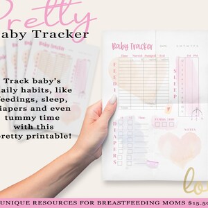 Baby Care Bundle - Breastfeeding Tracker, Baby Tracker, Pumping Log ...